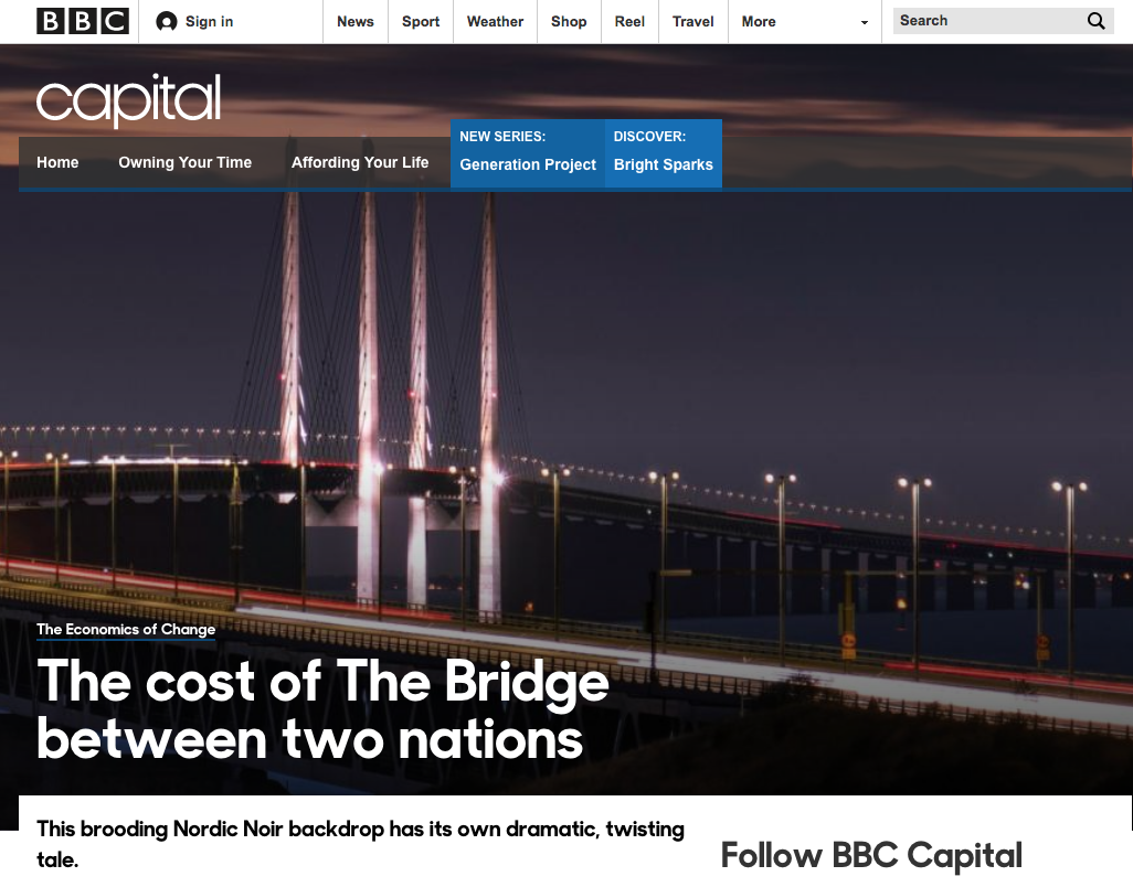 BBC: The Cost of the Bridge between two Nations – Øresundsinstituttet